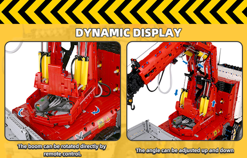 Mould king 19002 - Pneumatic Crane Truck Compatibel met LEGO® | Brixx Toys