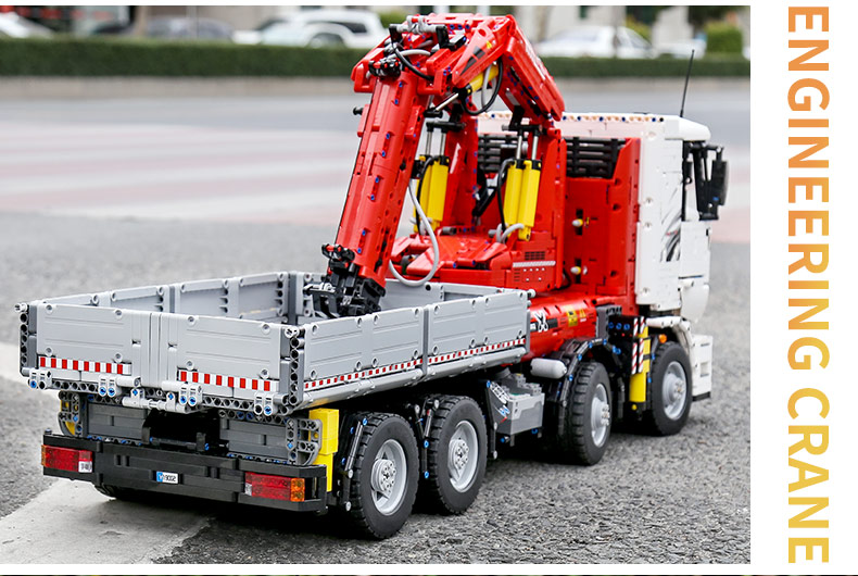 Mould king 19002 - Pneumatic Crane Truck Compatibel met LEGO® | Brixx Toys